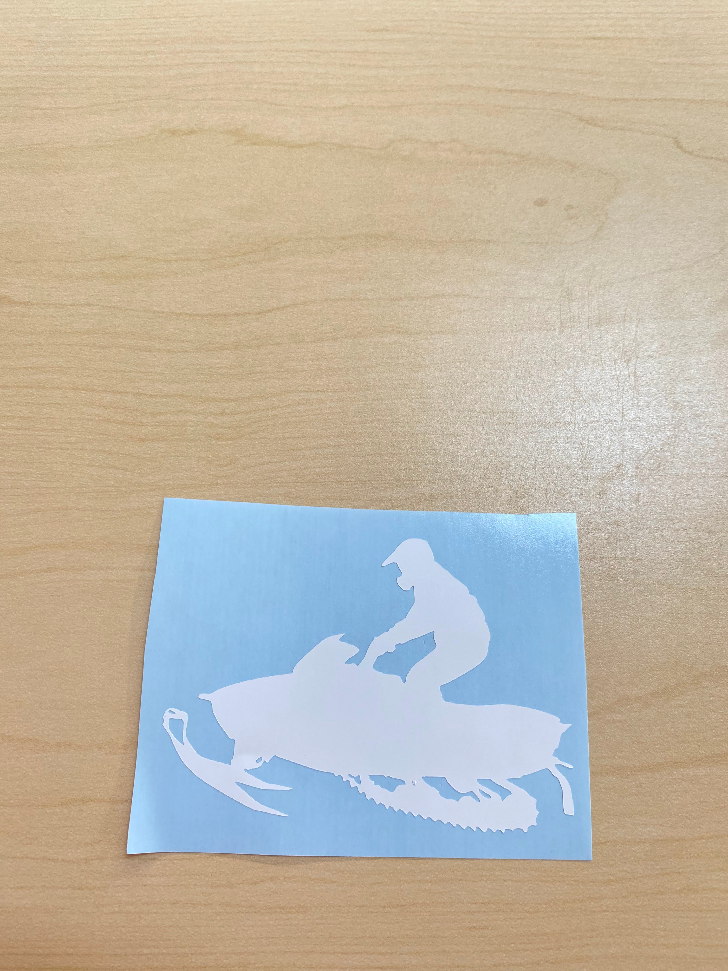 Snowmobile Silhouette Decal – Sorget Custom Vinyl